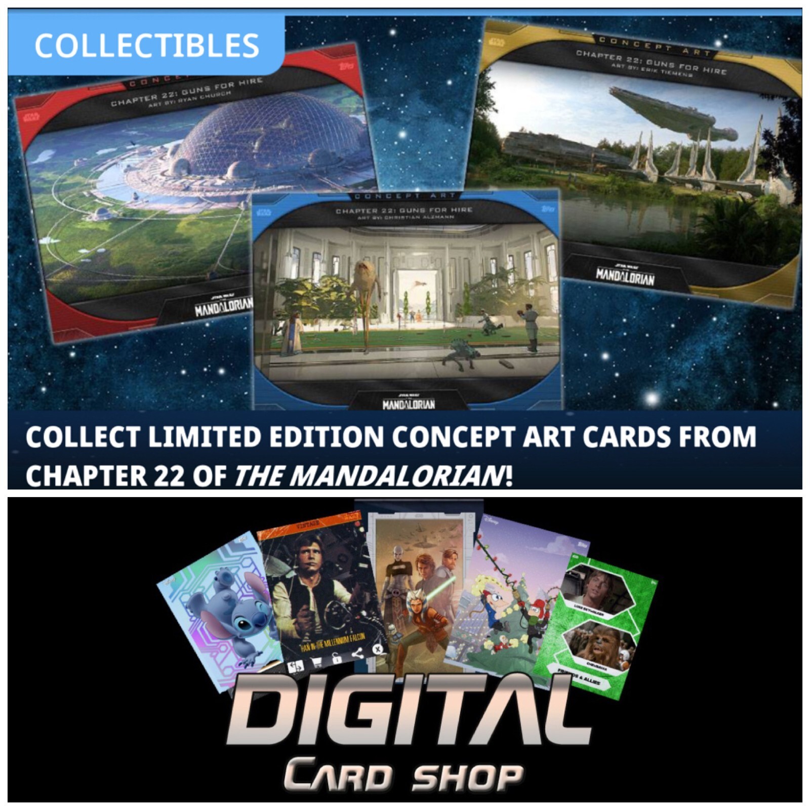 Topps Star Wars Card Trader The Mandalorian Concept Art Chapter 22 Red ...