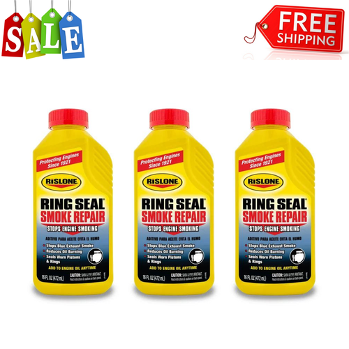 (3 PACK) Rislone Ring Seal Smoke Repair Additive, Stops Engine Smoking ...