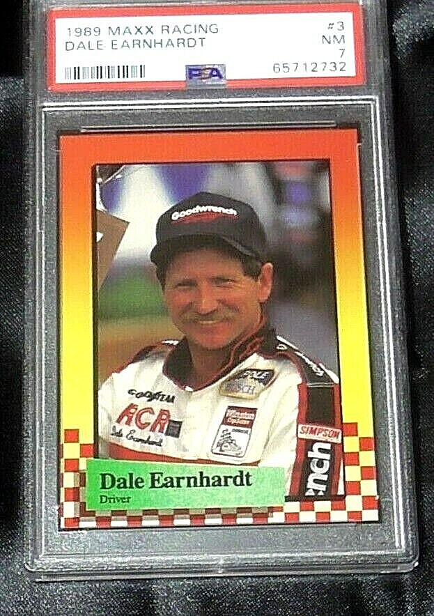 1989 MAXX RACING #3 DALE EARNHARDT ROOKIE CARD PSA 7 | eBay