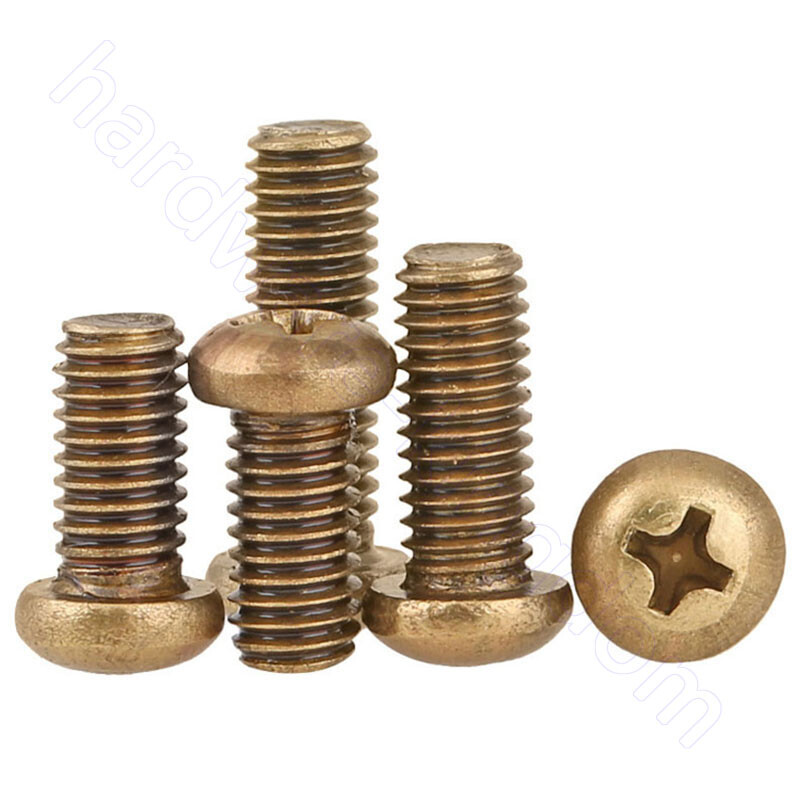 Messing LinsenkopfSchrauben Kreuzschlitz Round Head Screws M2 M2.5 M3 ...