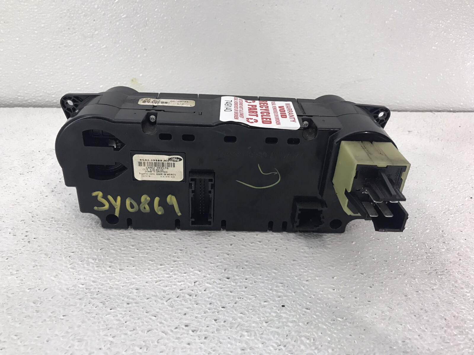 2008-2011 ford focus heater ac temperature climate control switch panel ...