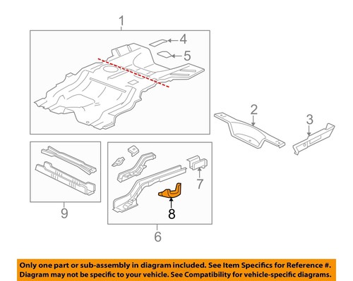 GM OEM Floor Rails-Rear-Spring Seat Left 25710009 | eBay