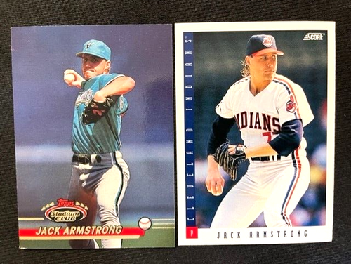 MLB - Jack Armstrong 1993 Topps Stadium Club & 1993 Score Baseball ...