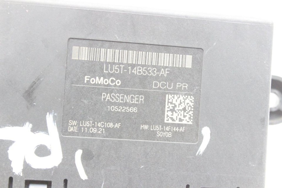 Ford Fiesta 2022 Left front door control unit module LU5T14B533AF ...