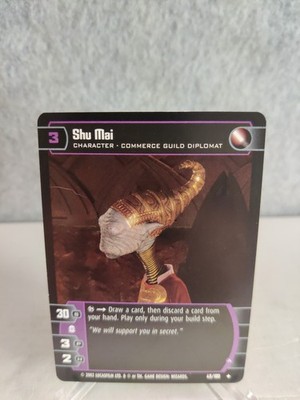 Star Wars 2002 Trading Card Game Card #45 SHU MAI- Commerce Guild ...