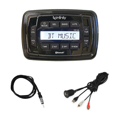 Infinity PRV250 Bluetooth AM/FM Stereo Receiver, USB/AUX Adapter, 22 ...