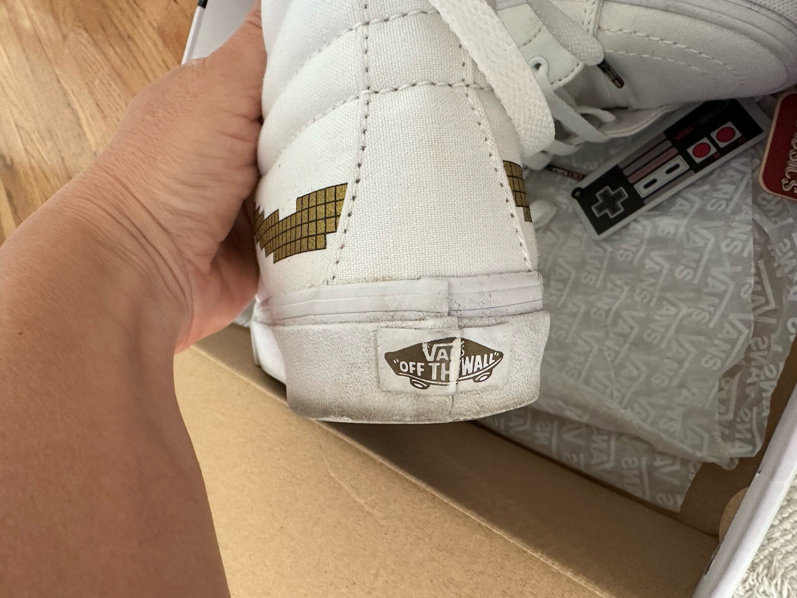 RARE Vans Super Mario Bros Nintendo x Sk8 with box!!!… - Gem