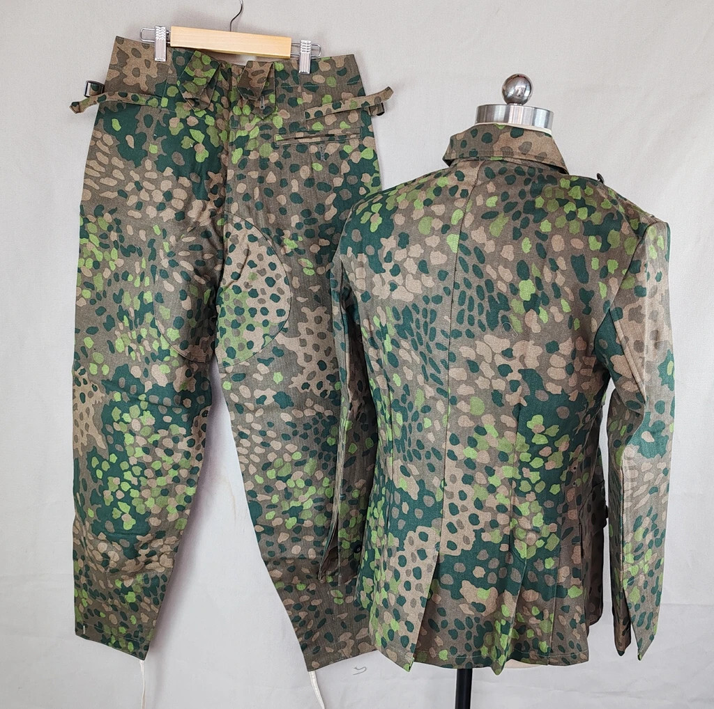 SIZE S GERMAN Elite Dot44 Peas CAMO M43 FIELD TUNIC AND TROUSERS -WW2 ...