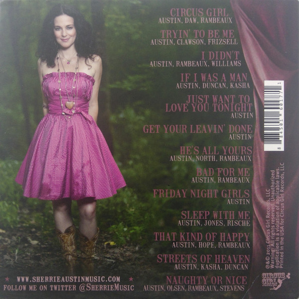 Circus Girl, by Sherrié Austin, CD, Digipak (Cardboard Sleeve) 2011 ...
