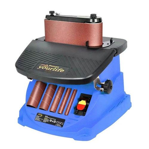 2in 1 Benchtop Electric Oscillating Belt Spindle Sander Metal Wood ...