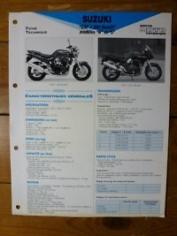 GSF1200 Bandit 96-97 - Fiche Technique Suzuki | eBay