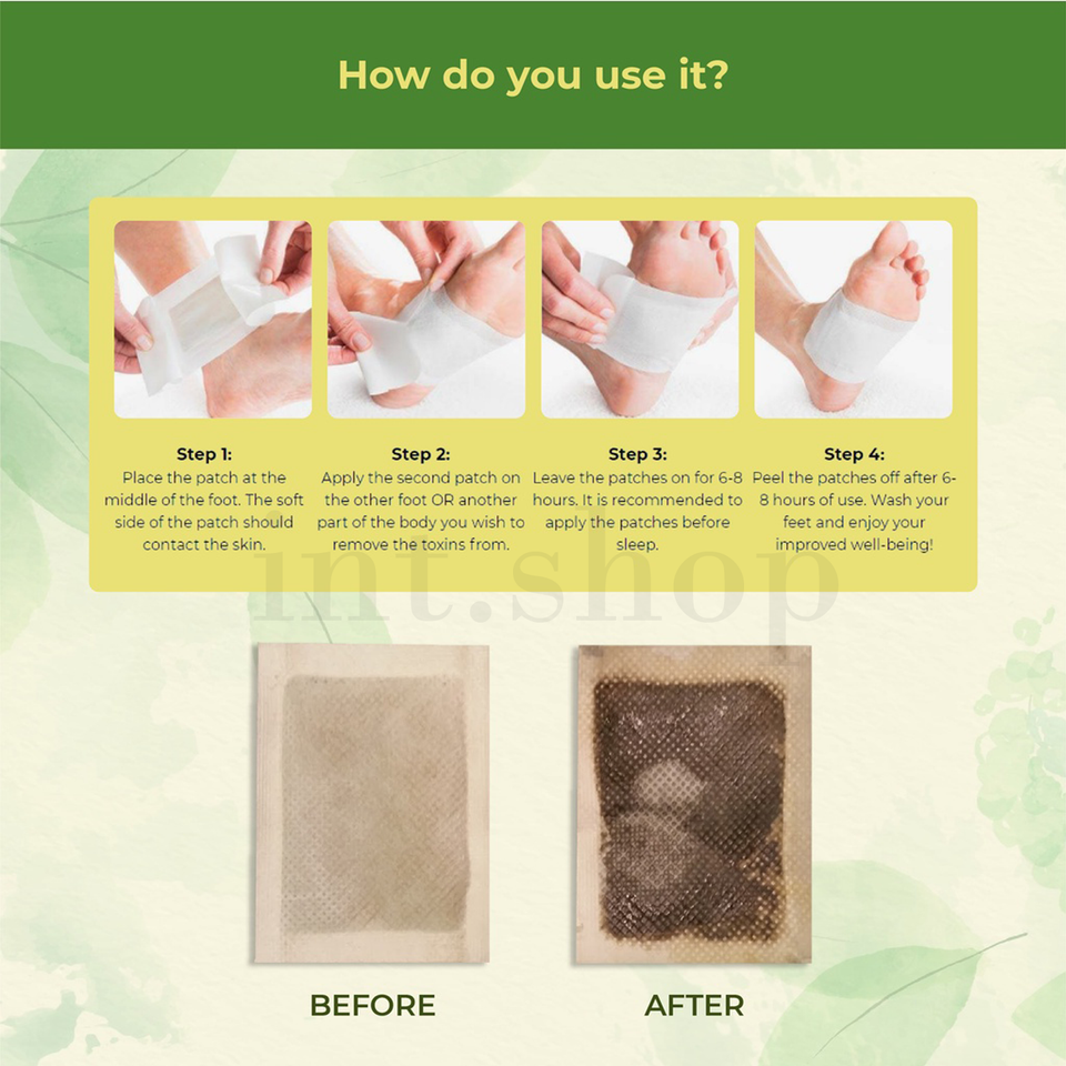 Herbal Foot Patch Pads Original 1box 50pcs Health ITSUKI KENKO ...