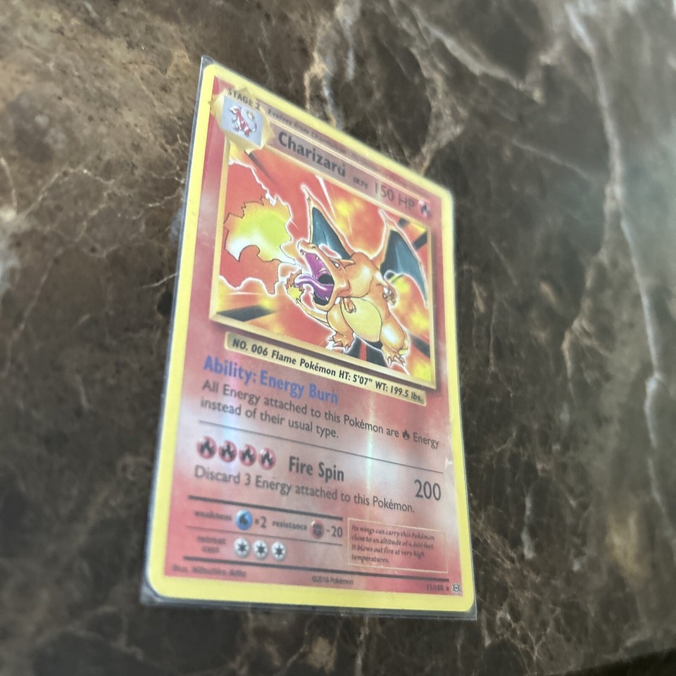 CHARIZARD LV. 76 HOLOGRAPHIC 2016 POKEMON CARD 150HP RARE 11/108 ...