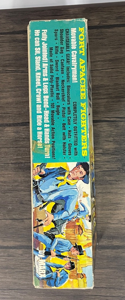 Marx Johnny West - Fort Apache Fighters (FAF) Zeb Zachary with box and ...