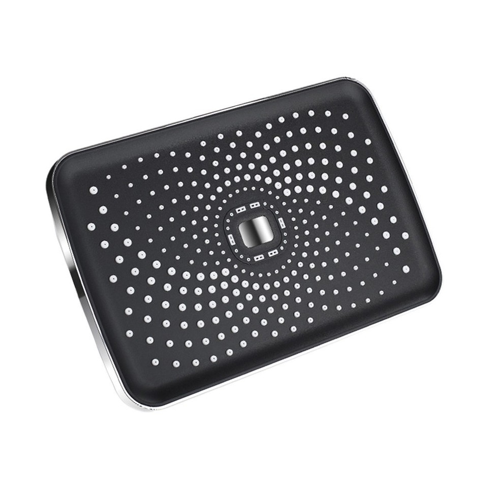 Modernize Your Bathroom with a Black Chrome Finish Ceiling Shower Head ...