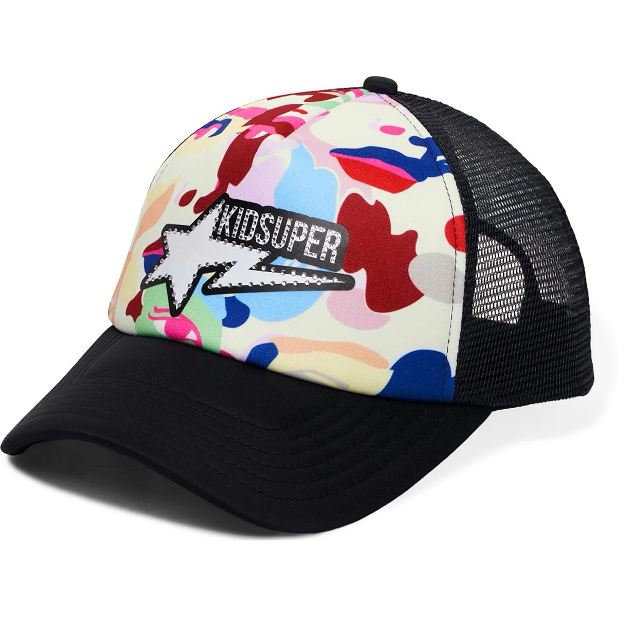 BAPE X KIDSUPER BAPE STA LOGO RHINESTONE Trucker Cap — mykvadrocopter.ru