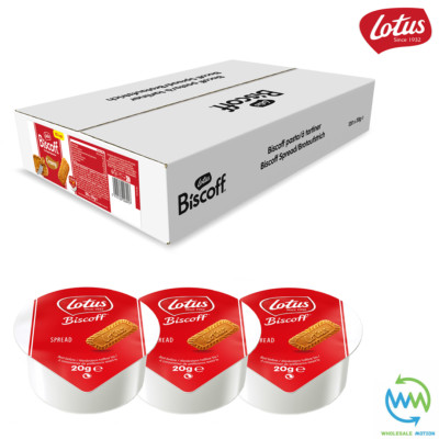 LOTUS BISCOFF SPREAD 20G POT Caramelised SMOOTH Portion SINGLE Mini ...