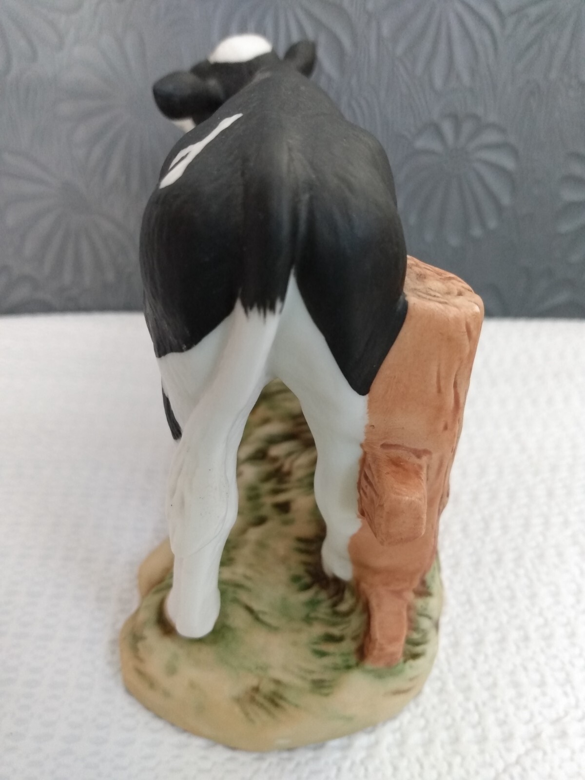Homco Holstein Cow Calf by Spilled Milk Bucket Porcelain Figurine 1459 ...
