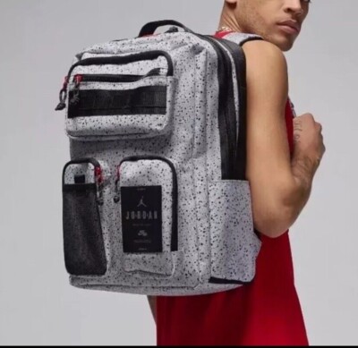 NIKE JORDAN ELITE UTILITY SPEED HESI 15" LAPTOP CEMENT BACKPACK NWT ...