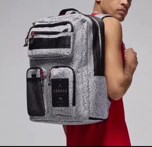 NIKE JORDAN ELITE UTILITY SPEED HESI 15" LAPTOP CEMENT BACKPACK NWT ...