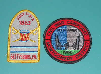Vtg 1966 BSA Boy Scouts Patches Badges Scouting Civil War History ...