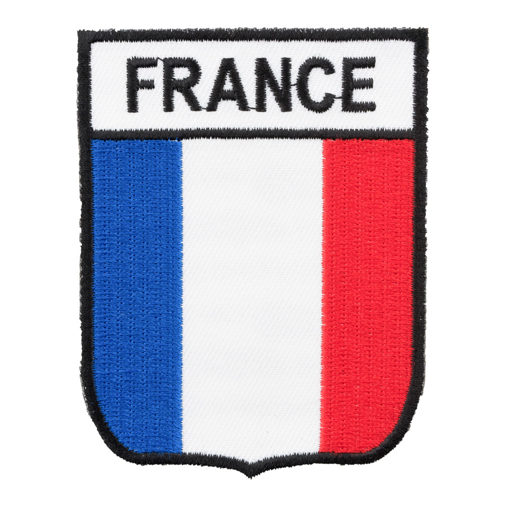 France Flag Shield Patch, Country Flag Patches | eBay