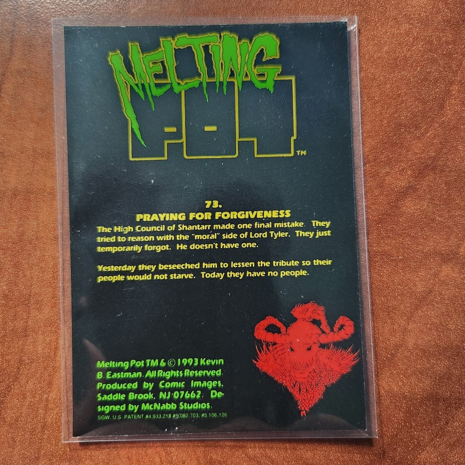 1993 The Melting Pot Card #73 Kevin B Eastman - Praying For Forgiveness ...