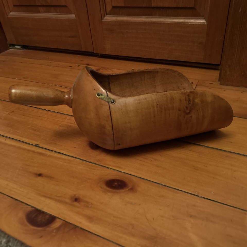 Vintage Large Wood Handle Freeman Grocers Scoop Box And Woods Ware ...
