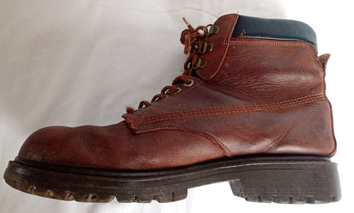 Used Unbranded Men's Brown Leather Lace Up Boots UK 10 US 11 EU44 | eBay UK