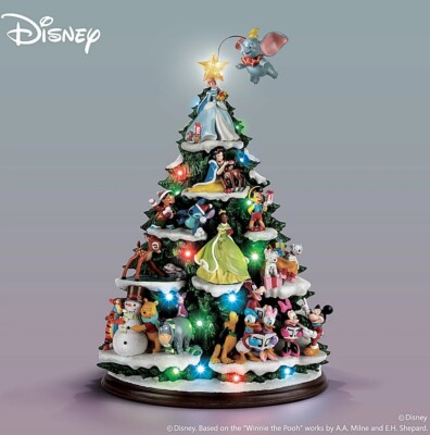 NEW DISNEY HOLIDAY CHEER TREE by The Bradford Exchange with Lights And ...