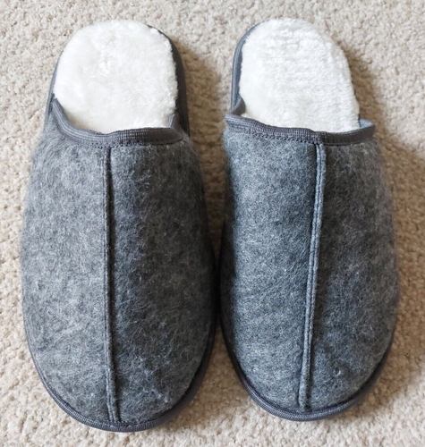 pair brand new grey slippers | eBay