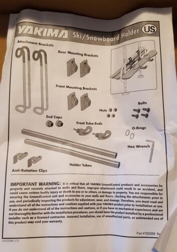 Yakima Ground Control Ski/Snowboard Holder part #05109 | eBay