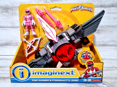 Fisher-Price Imaginext Power Rangers Pink Ranger Pterodactyl Zord | eBay