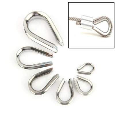 4PCS G304 Stainless Steel Wire Rope Thimble Eye Eyelet M2 M3 M4 M5 M6 ...