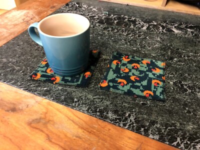 Stagecoach Green Beach Ball Bus Moquette Coaster/Sample (price per ...