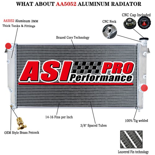 4 Rows Radiator for 1994-2002 Dodge Ram 2500/3500 5.9L L6 Diesel ASI | eBay