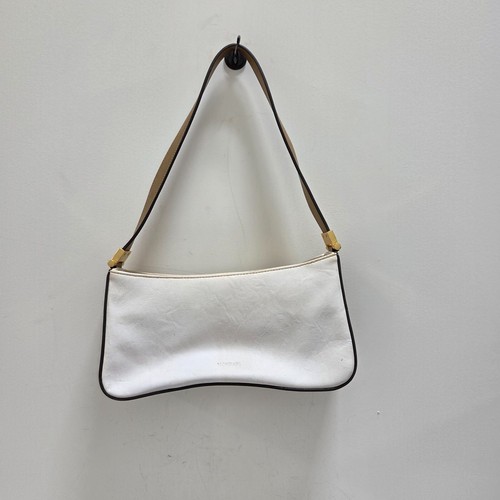 Mondani New York Mini Shoulder Bag White Simulated Leather Inner ...