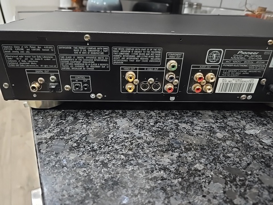 PIONEER ELITE DVD Player DV-05 CD 96kHz 24 bit DAC/Hi-bit Legalo Link ...