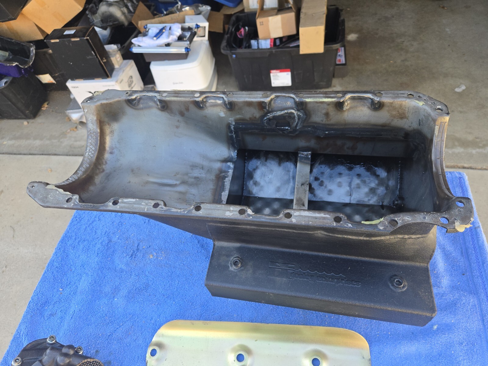 Dooley BBC Stroker 12qt Oil Pan Kit For Marine Applications 454 496 540 ...