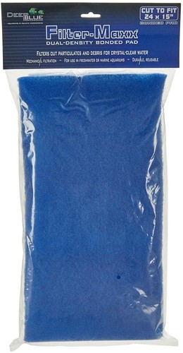 DEEP BLUE FILTER-MAXX DUAL DENSITY BONDED PAD - CUT to FIT 24 X 15 ...