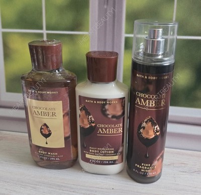 bath and body works chocolate amber body lotion shower gel fragrance ...