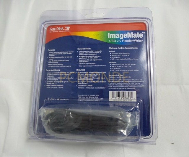 SanDisk ImageMate Hi-speed XD Photo and SmartMedia Reader USB 2.0 Mac ...