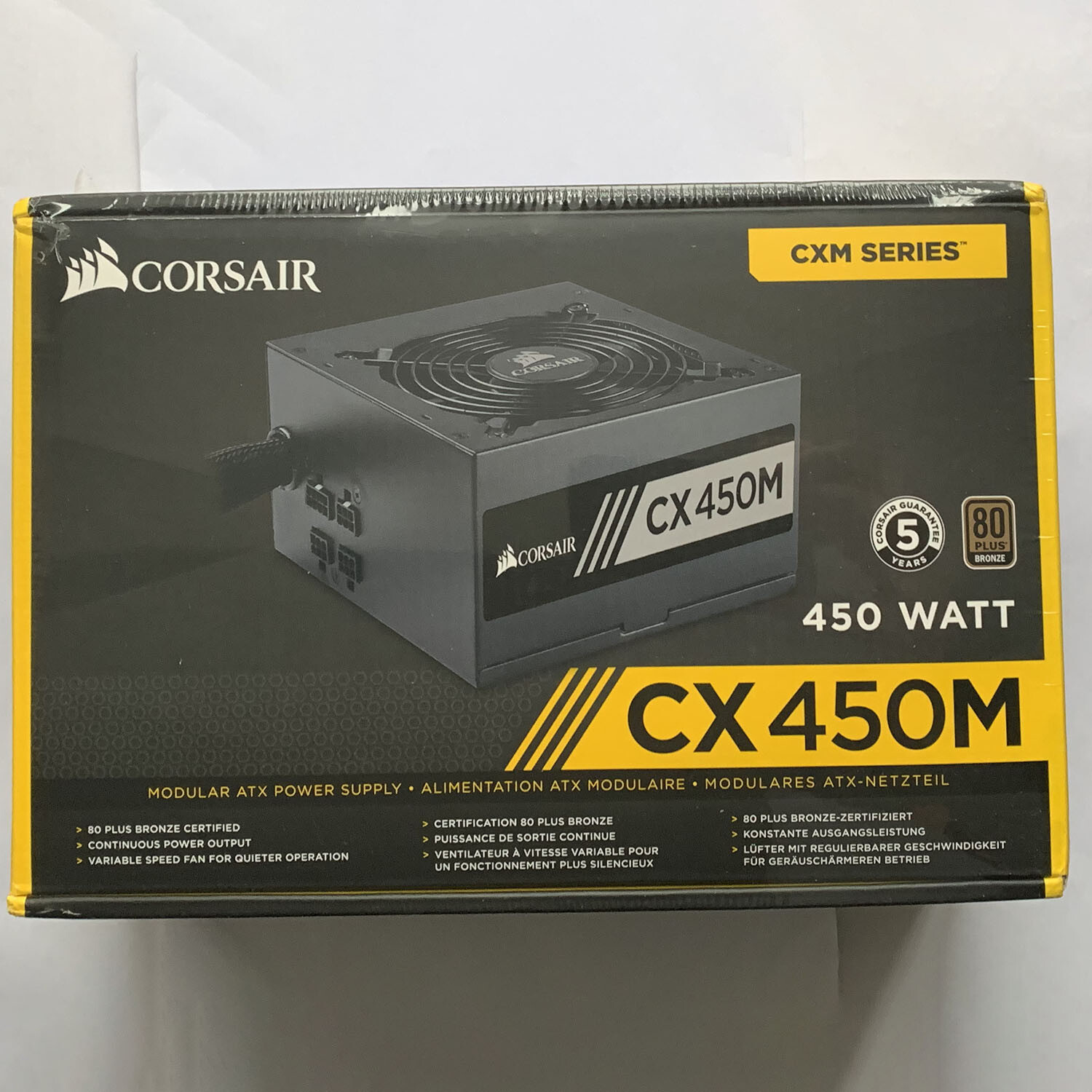 Corsair+CX450M+450W+Semi-Modular+Power+Supply+Unit+-+Black+ ...