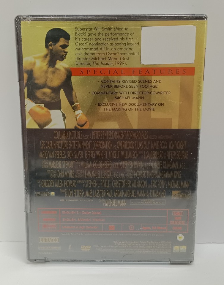Ali The Directors Cut Will Smith Boxing Movie (DVD 2004) New Sealed ...