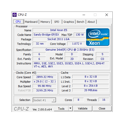 Intel Confidential "Xeon E5" ES Processor QB84 | eBay
