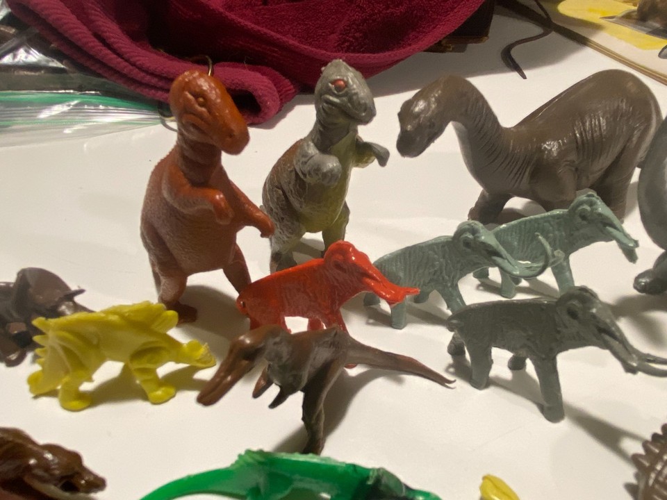 Vintage Playset Figures Lot (20) Dinosaurs DFC Marx | eBay