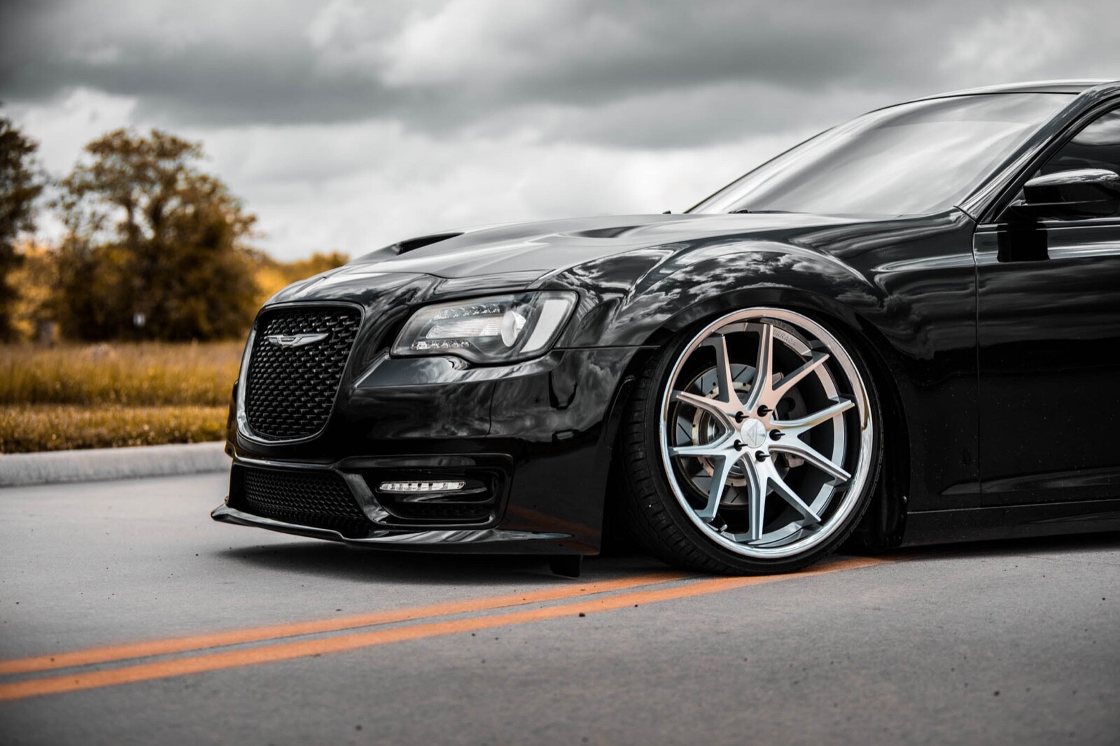 20" FERRADA FR2 BLACK WHEELS RIMS FITS CHRYSLER 300 300C 300S 20x9 ...