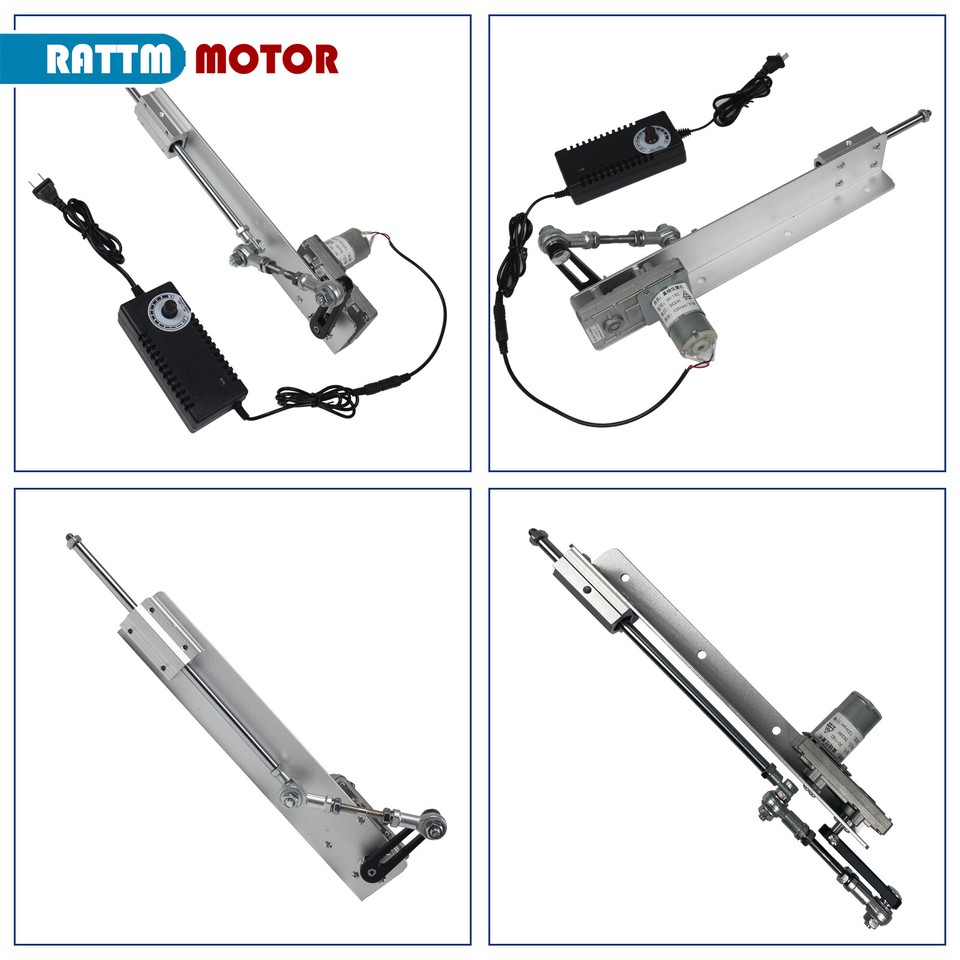 Reciprocating Linear Actuator Stroke 0.78"-6" 120RPM Telescopic Rocker ...