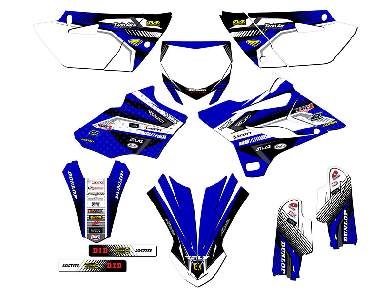 2019-2020 YAMAHA YZ 85 GRAPHICS KIT DECALS STICKERS DECO DECOR TEAM ...