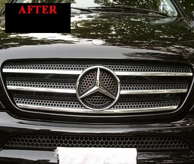 1998-2005 MERCEDES ML W163 CHROME TRIM FOR GRILL GRILLE W/5YR WRNTY | eBay